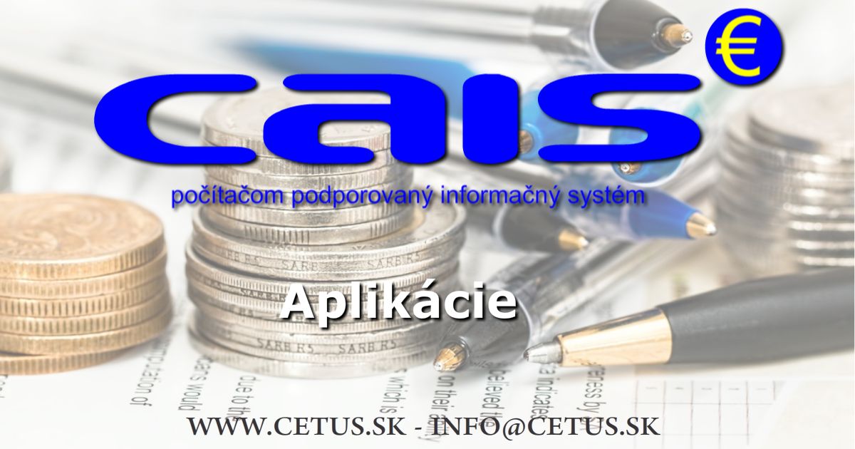 Aplikácie CAIS€ | Cetus, spol. s r.o.